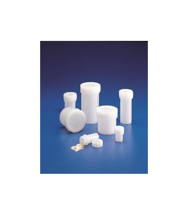 CONTAINERS SCREW-CAP PE, 10ml, 58.4mm H, 13g, O.D 21mm D, I.D 17.6mm D ...